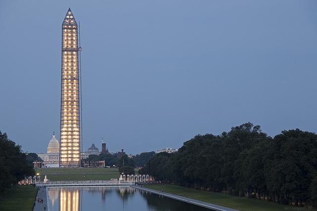 Washington Monument’s new glow (almost) makes up for scaffolding – The ...